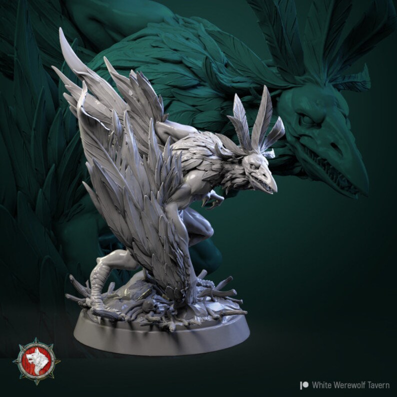 Aarakocra Monster 3D Printed Resin Model Ideal for Dnd, RPG, AOS, Table ...