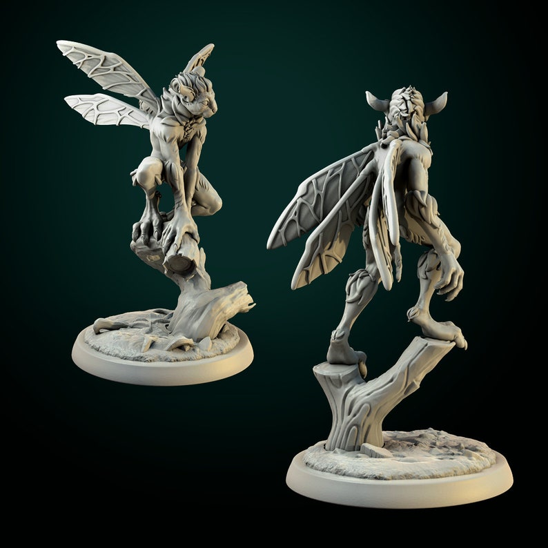 Forest Mephits 3 Set 3D Printed Resin Model-ideal for Dnd, RPG, Table ...