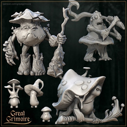 The Mushroom Nymph 3D Printed Resin Model Ideal for Dnd - Etsy