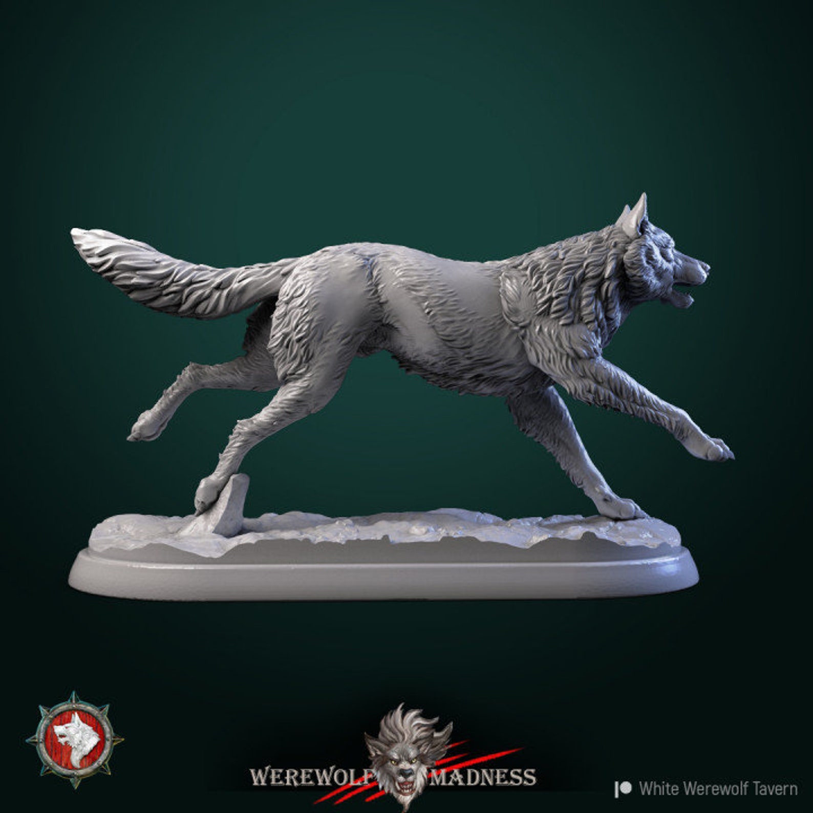 Wolves Set of 6 | 3D Printed Resin Model | Ideal for Dnd, RPG, AOS ...