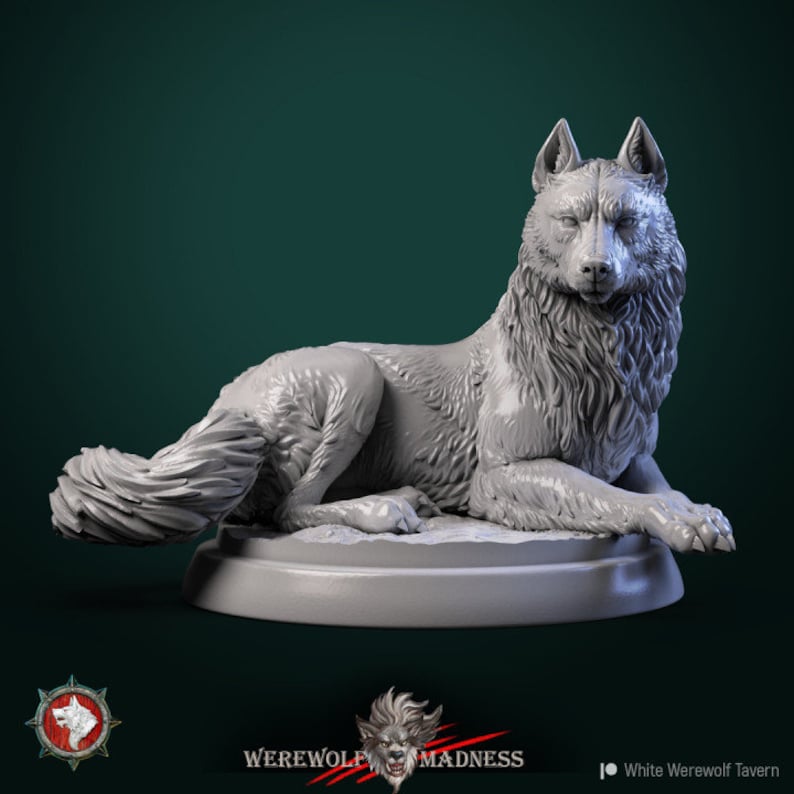 Wolves Set of 6 | 3D Printed Resin Model | Ideal for Dnd, RPG, AOS ...