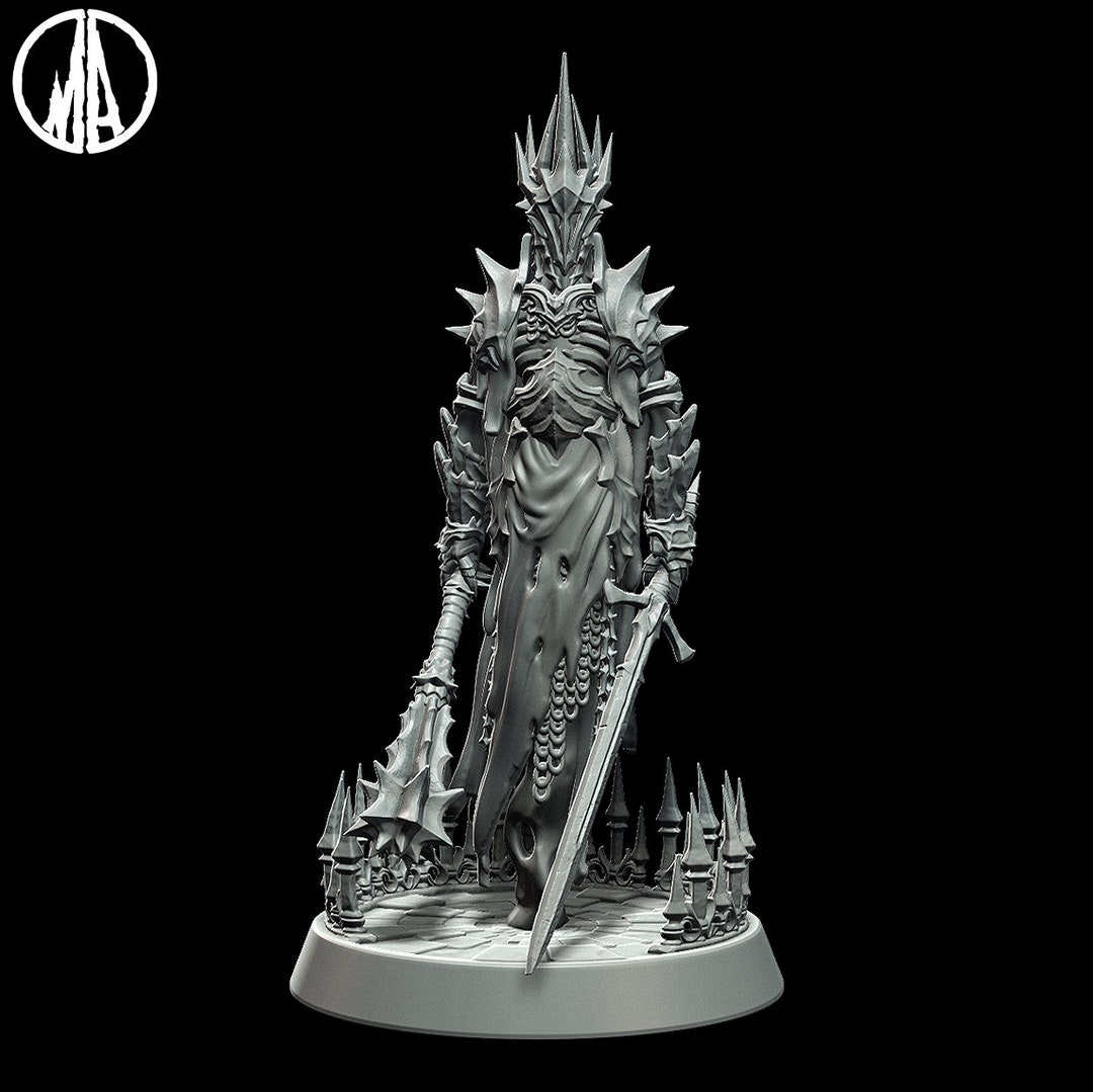Fallen Wraithlord Monolith Arts 3D Printed Resin Model Ideal for RPG, Dnd, Table Top Gaming ...