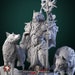 White Werewolf Diorama 3D Printed Resin Model Ideal for Dnd, RPG, AOS ...