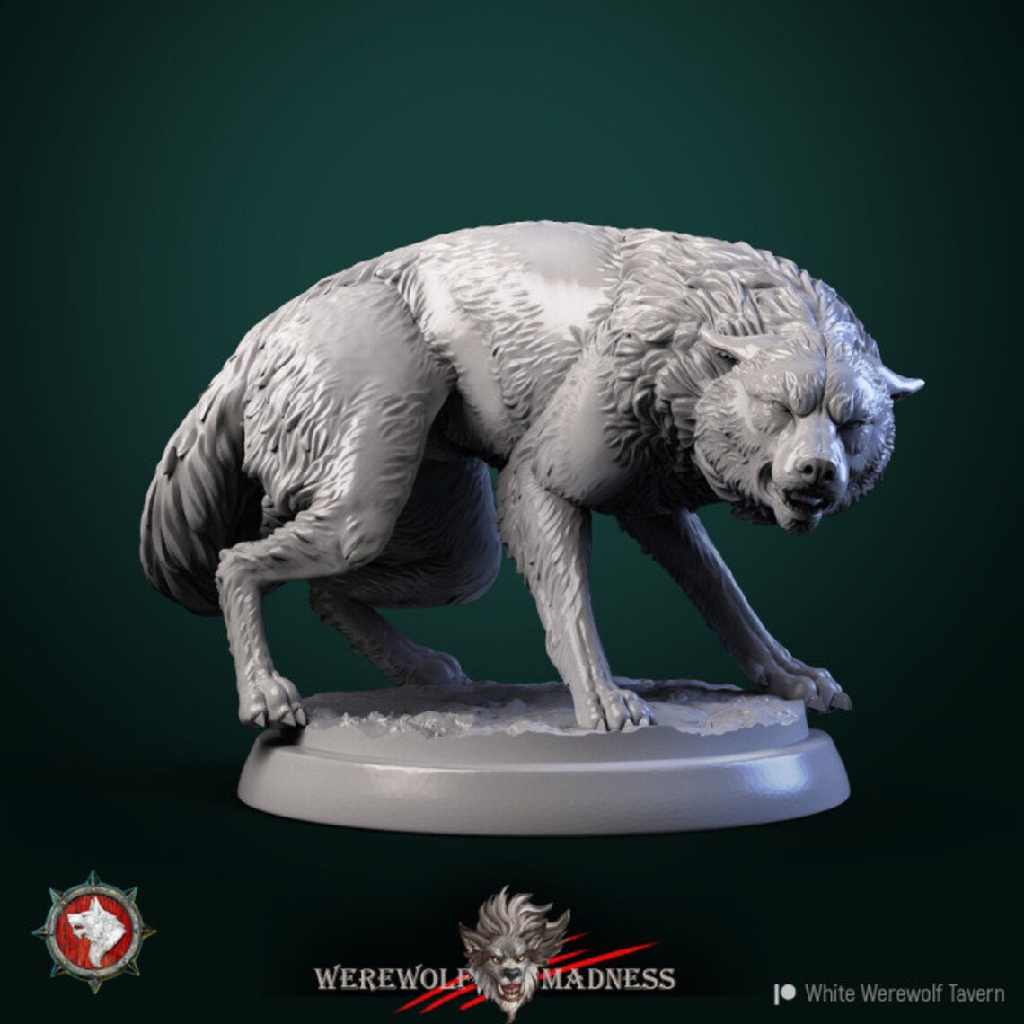 Wolves Set of 6 | 3D Printed Resin Model | Ideal for Dnd, RPG, AOS ...