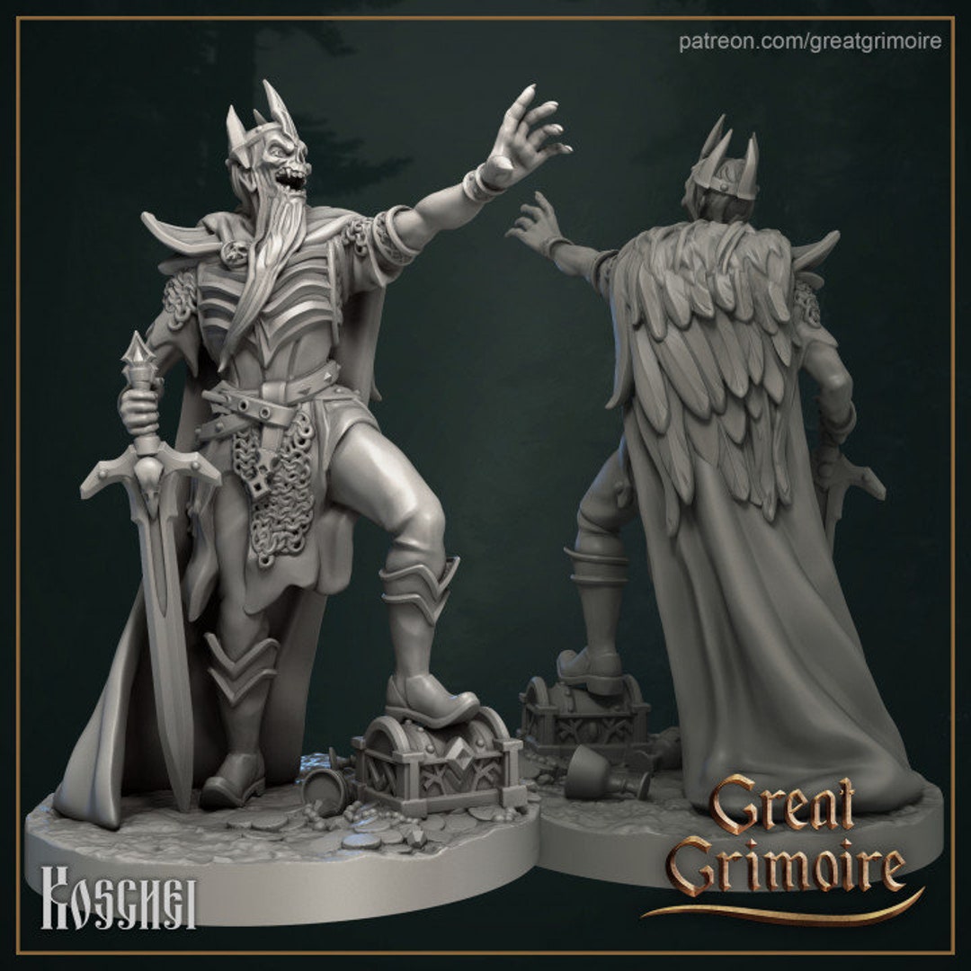 Koschei the Deathless 3D Printed Resin Model Ideal for Dnd, RPG, Table ...