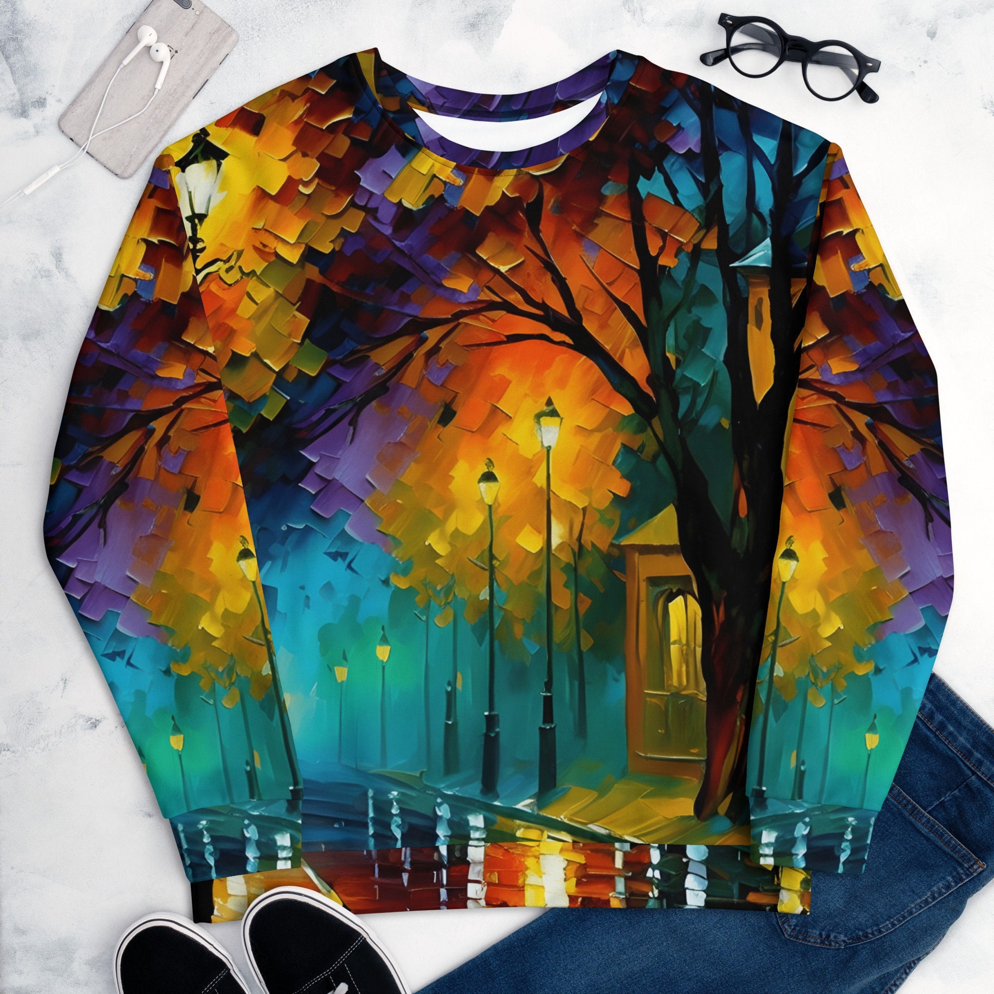 Leonid Afremov Custom Made Designer Sweater, Art Lover Gift, Leonid ...