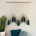 Wall Hanging Decor in Blue and Green Colors, Eucalyptus Inspired ...