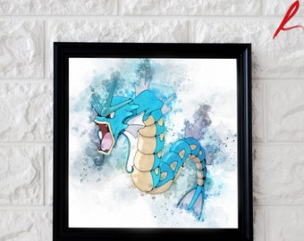 Gyarados Wall Art - Etsy