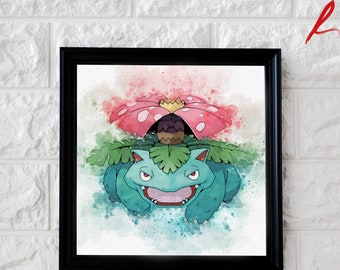 Venusaur Wall Art - Etsy
