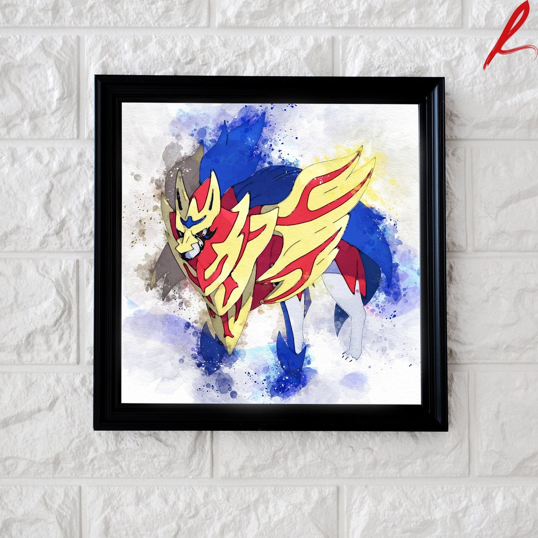 Zamazenta Watercolor Pokémon Art Print - Digital Download Zamazenta ...