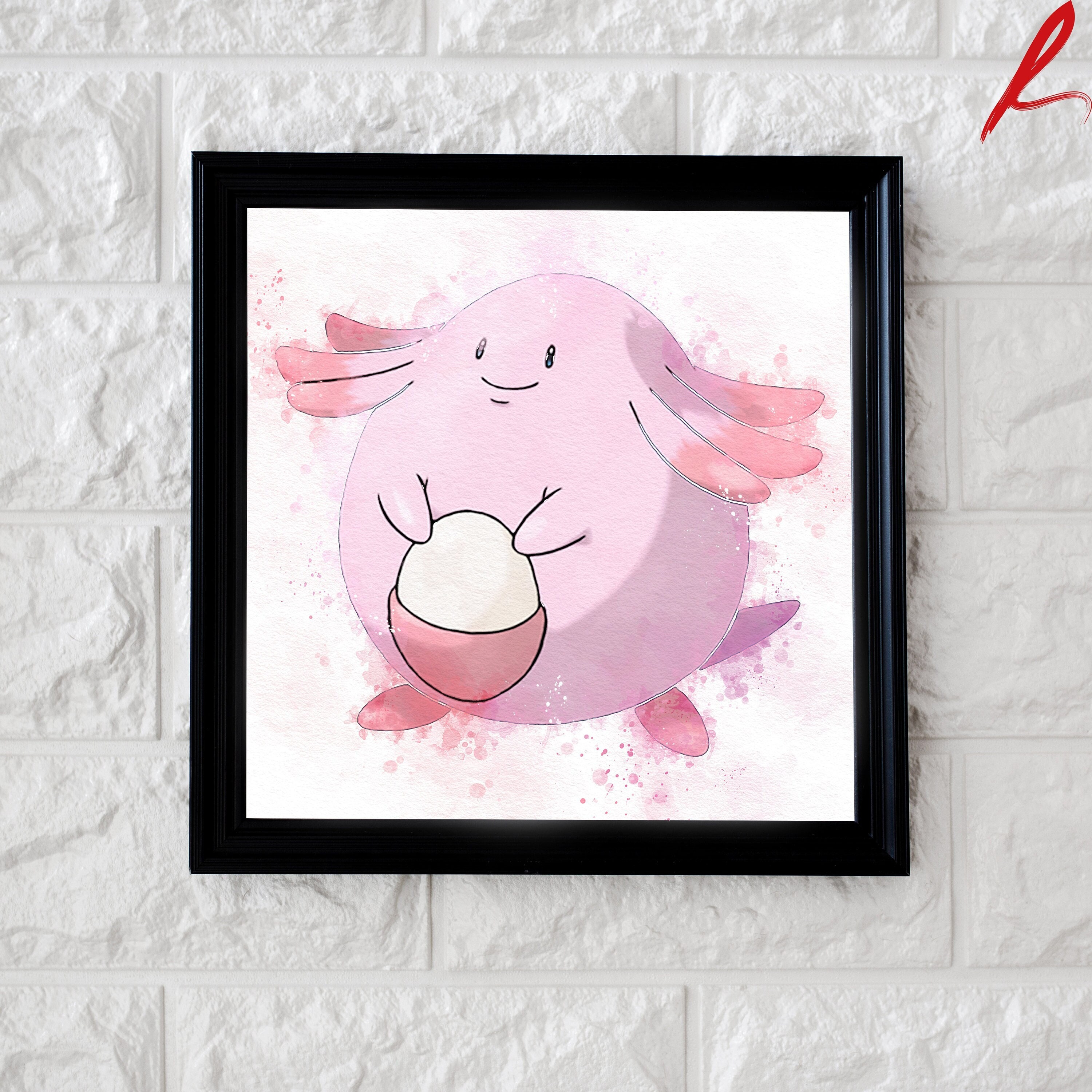 Printable Chansey Poster, Chansey Pokemon Digital Print, Pokemon Party ...