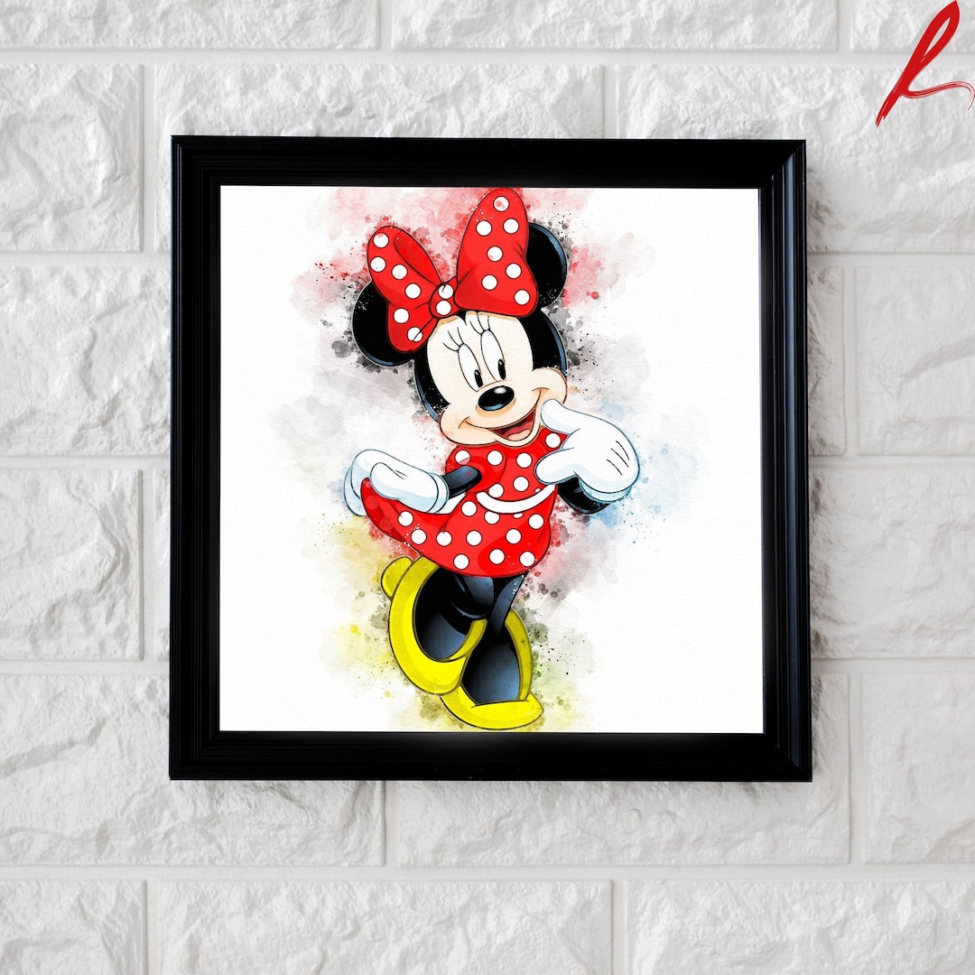 Printable Minnie Mouse Poster, Minnie Mouse Print, Birthday Party Decor ...