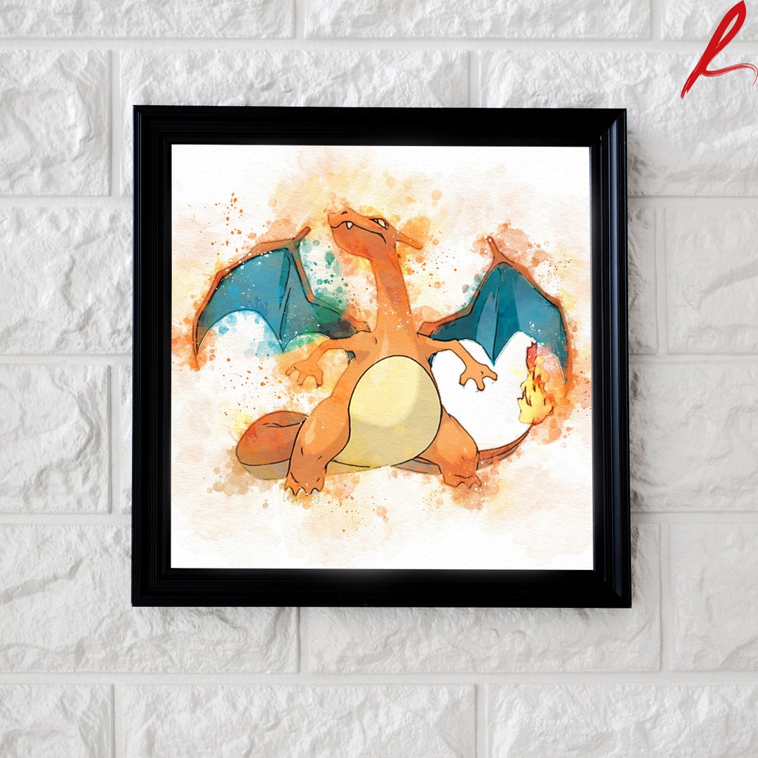 Printable Charizard Poster, Charizard Pokemon Digital Print, Pokemon ...