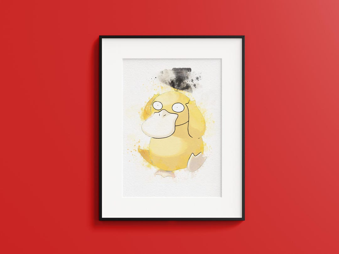 Psyduck Watercolor Pokémon Art Print Digital Download Psyduck Poster ...