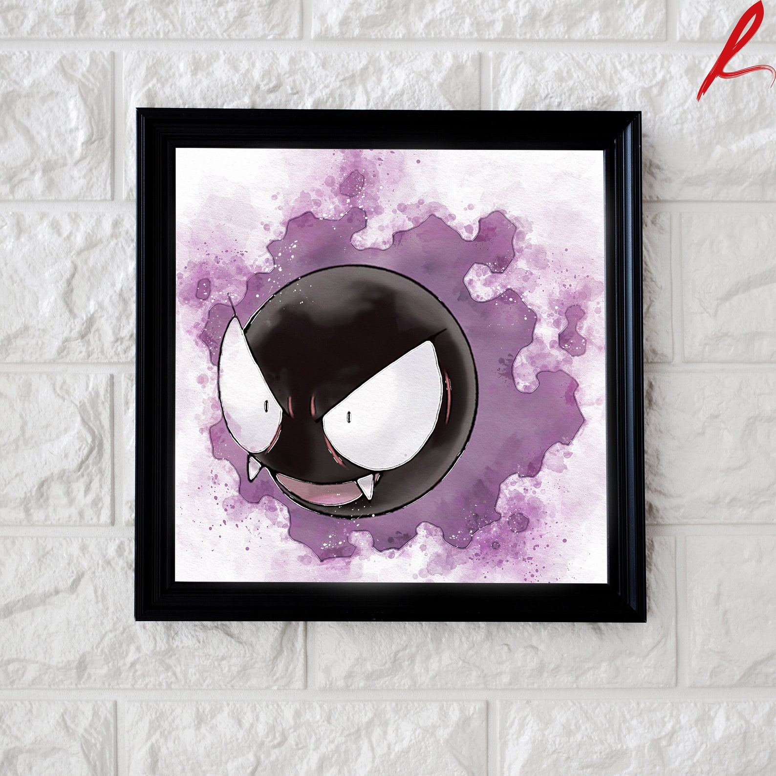 Printable Gastly Poster, Gastly Pokemon Digital Print, Pokemon Party ...