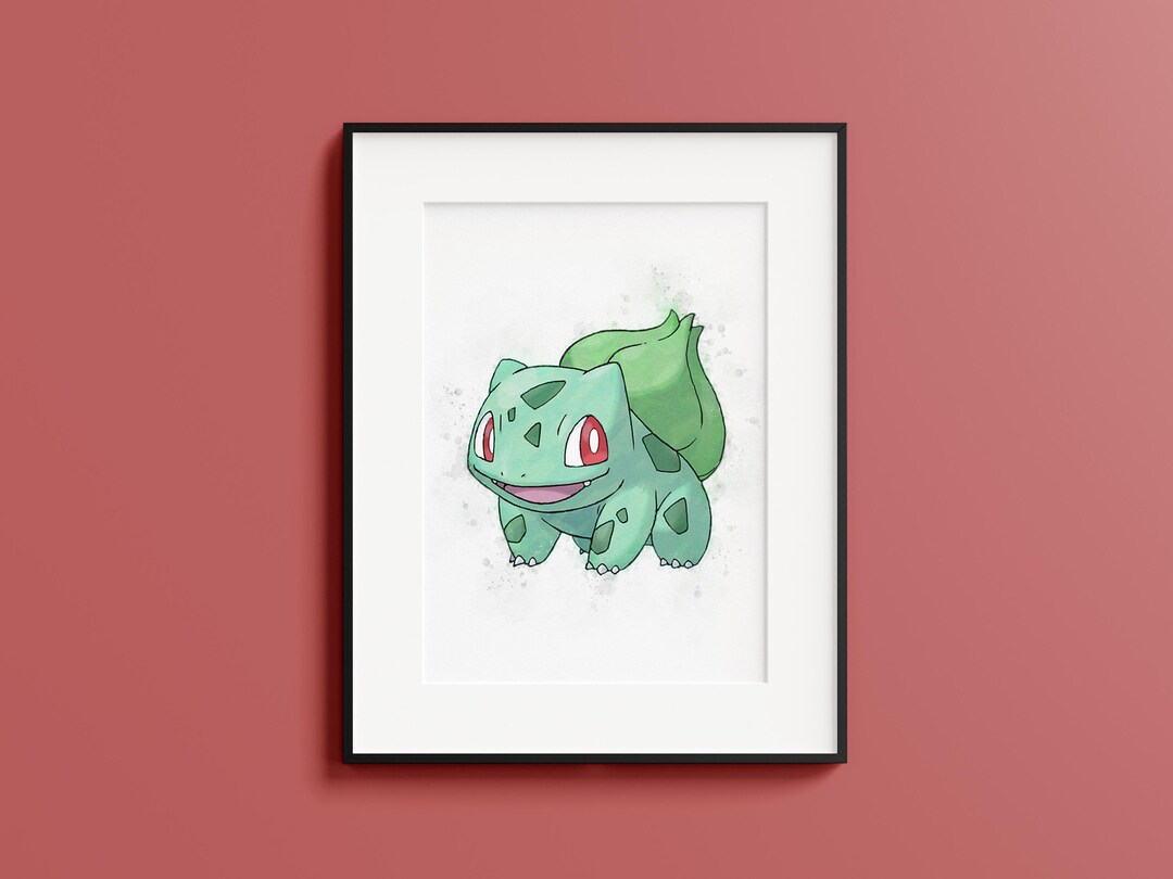 Bulbasaur Watercolor Pokémon Art Print - Digital Download Bulbasaur ...