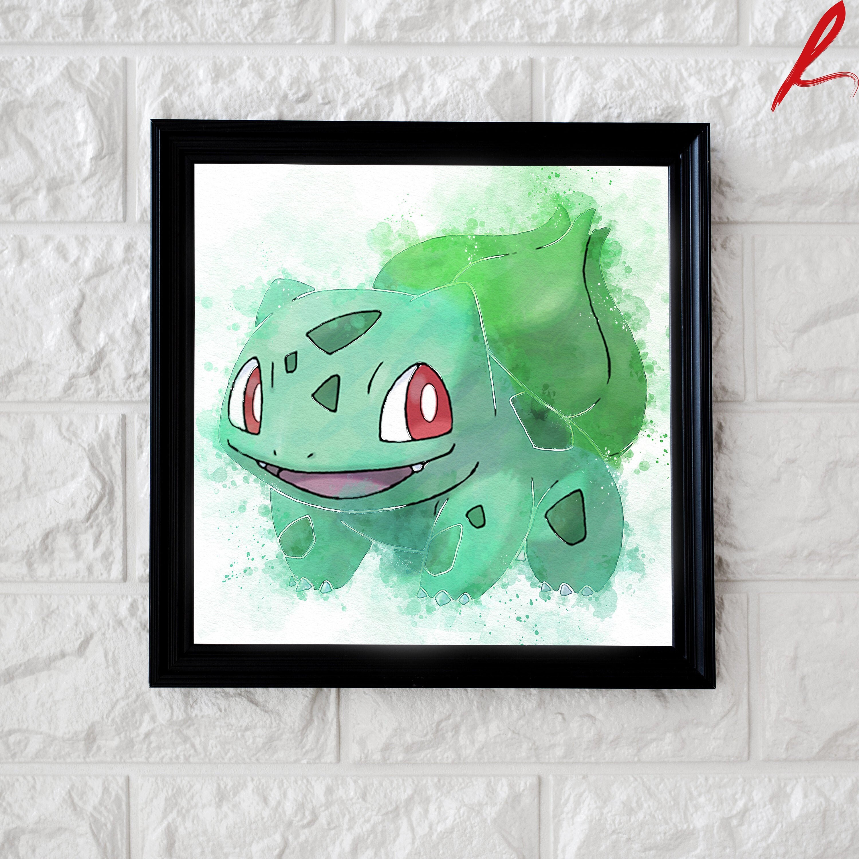 Printable Bulbasaur Poster, Bulbasaur Pokemon Digital Print, Pokemon ...