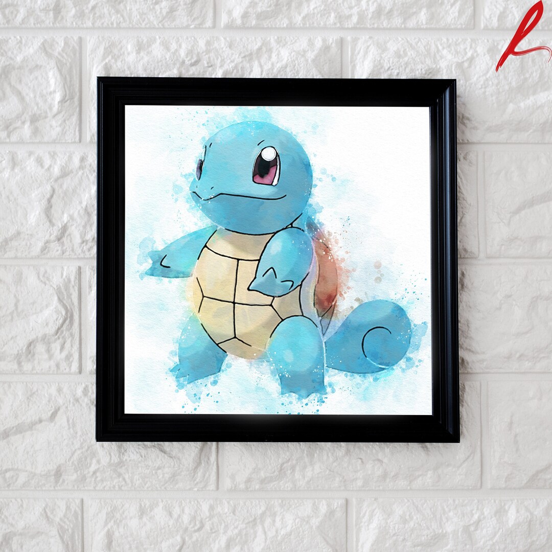 Squirtle Watercolor Pokémon Art Print Digital Download Squirtle Poster ...