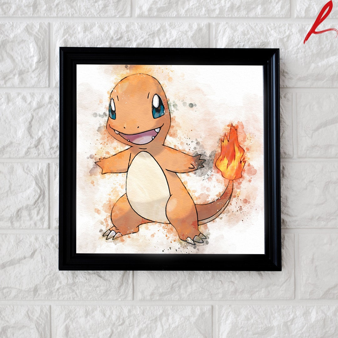 Charmander Watercolor Pokémon Art Print - Digital Download Charmander ...