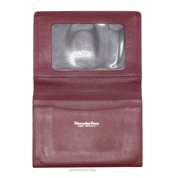 Mercedes Benz West Germany ID Card Wallet - Burgundy - Gem