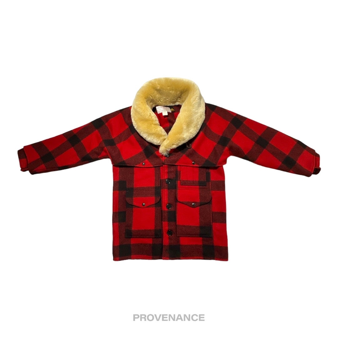 Filson Wool Packer Coat Red Black Plaid 40 - Etsy