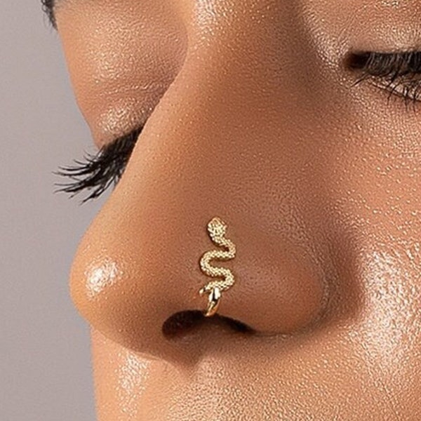 Snake Nose Ring - Etsy