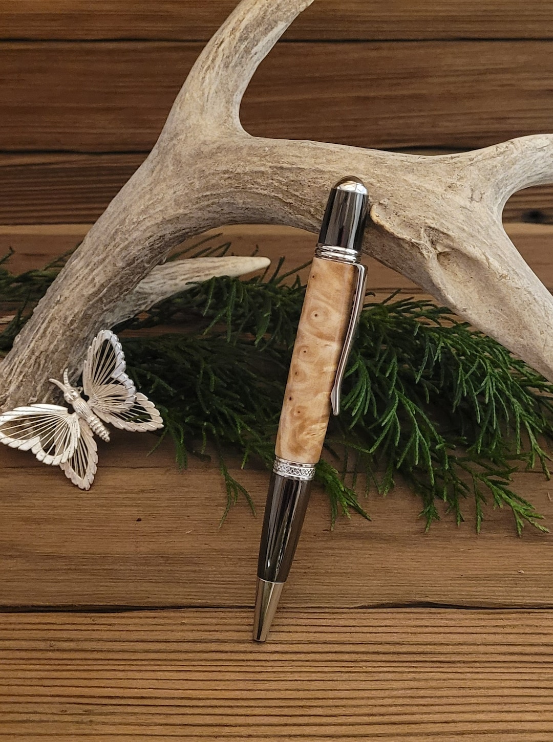 Birch Burl Wood Classica Pen - Etsy