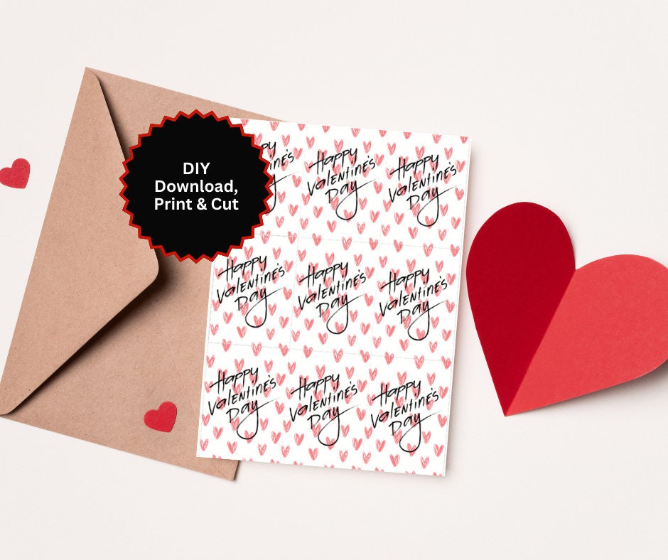 Printable Valentines Valentine's Card Cute Cards Printable Card PDF ...