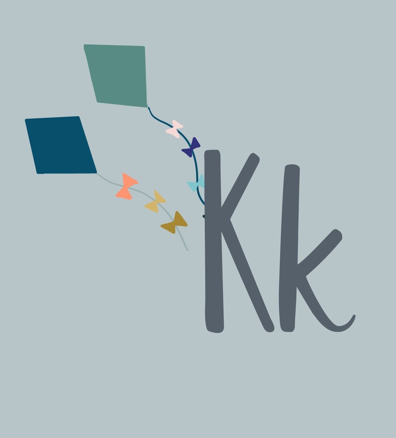 Alphabet: K for Kite (digital Download), Kids and Nursery Wall Decor ...