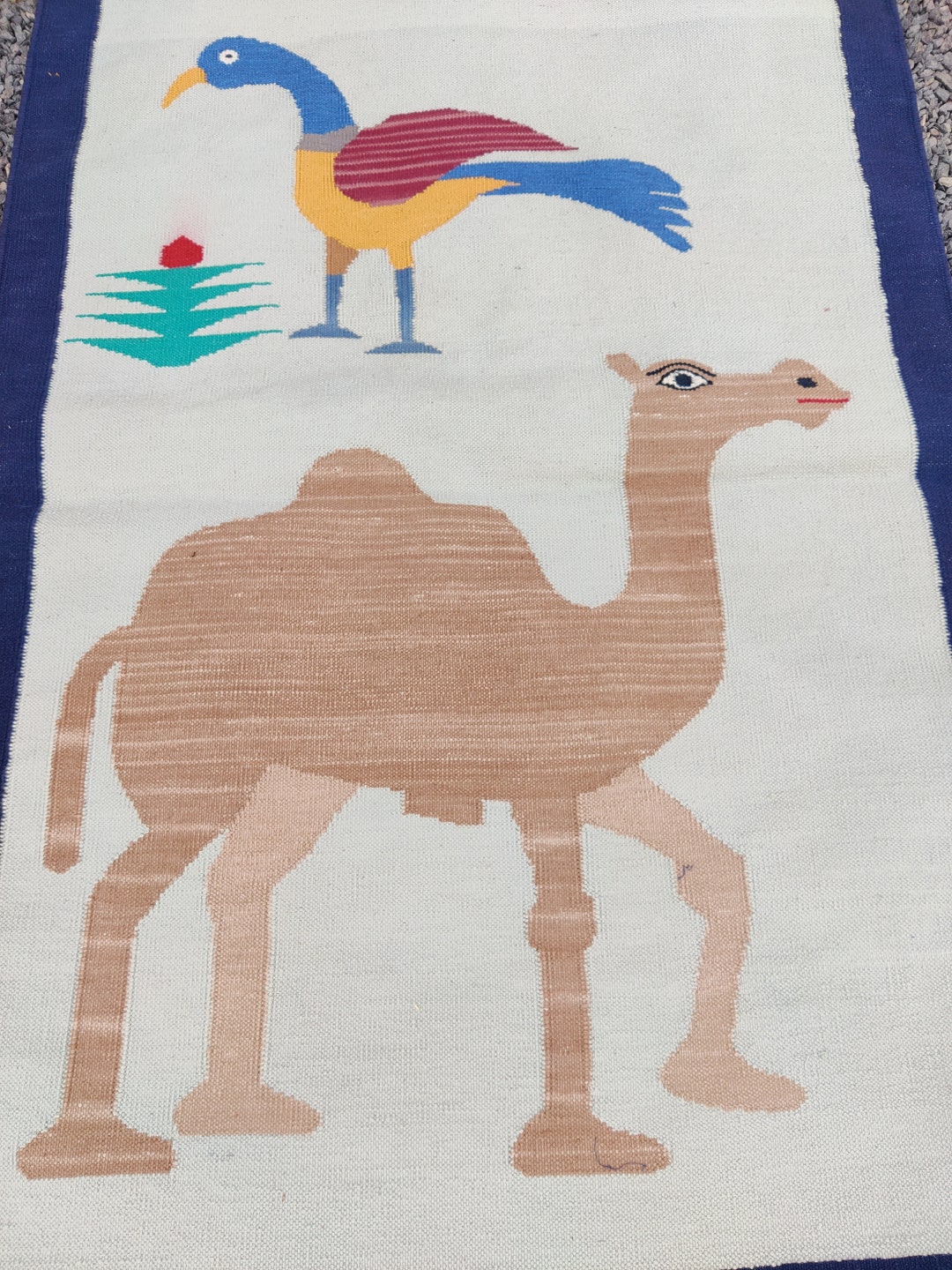 Camel Animal Handmade Dhurrie Wall Tapestry Rug 2X3 Handmade Camel ...