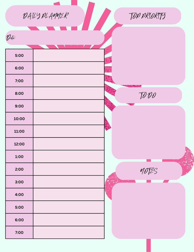 Daily Planner - Etsy