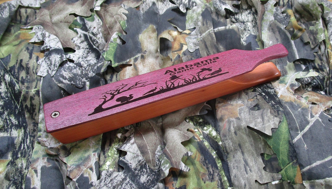 Turkey Long Box Call - Purpleheart Over Cedar - Etsy