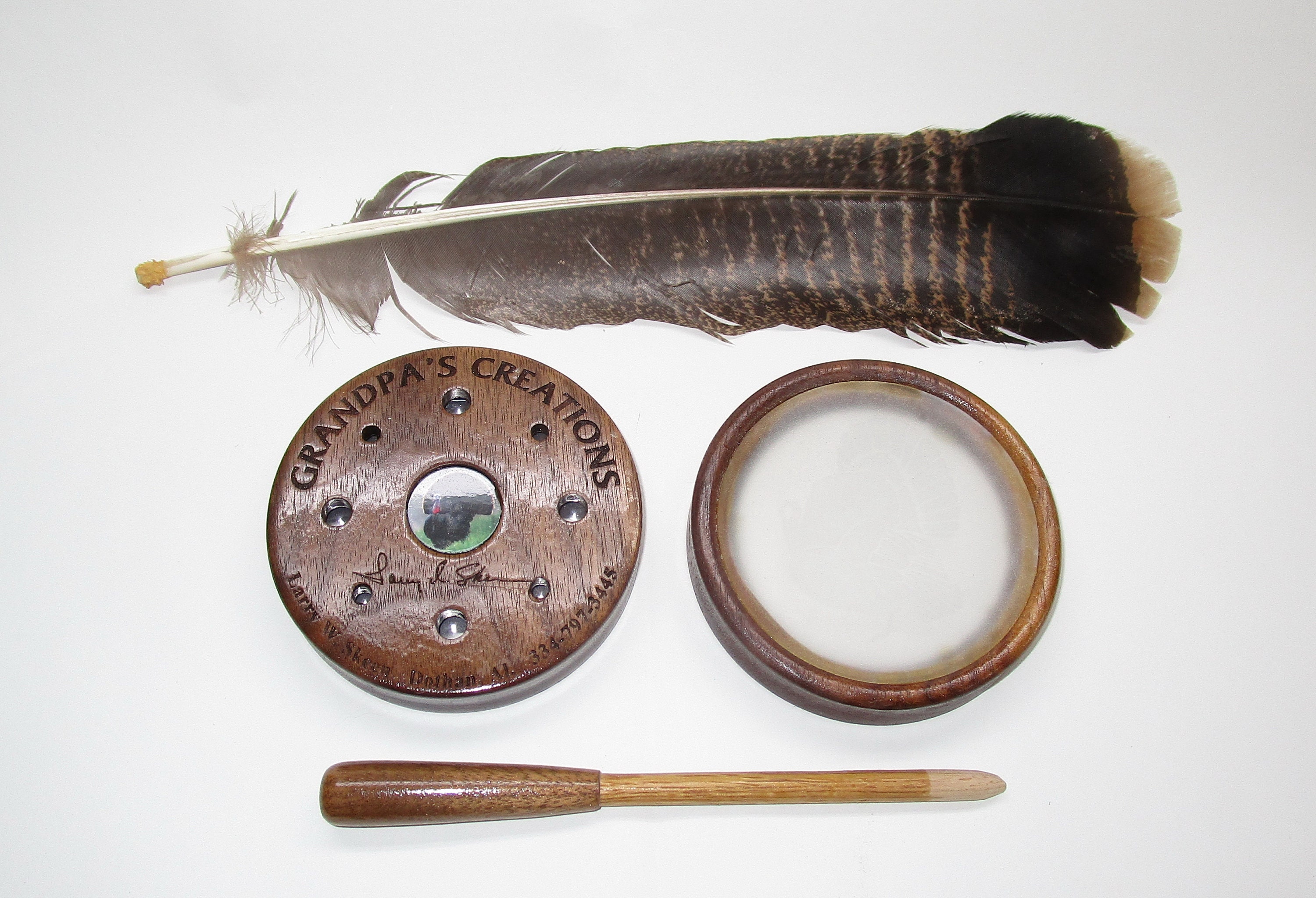 Turkey Pod Call 4 Inch With Glass Over Aluminum - Etsy