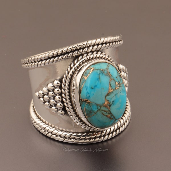 Large Turquoise Ring - Etsy
