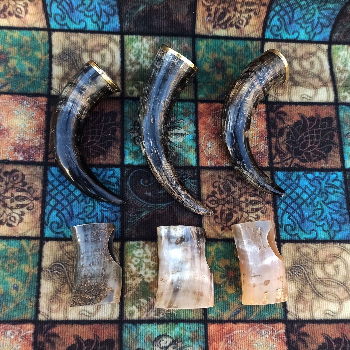 Handcrafted Drinking Horn With Stand Viking Drinking Horn for - Etsy