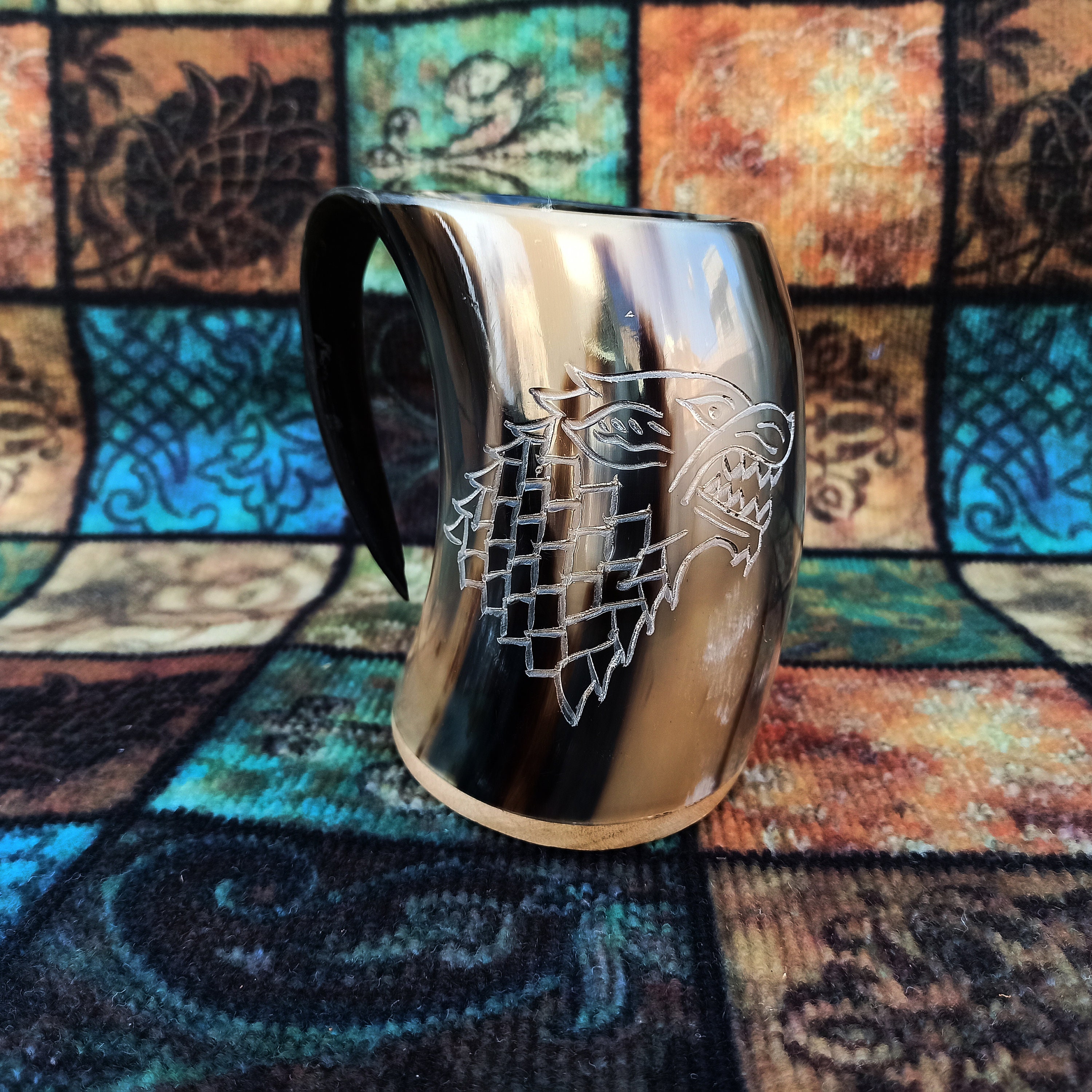 Handcrafted Horn Mug Viking Drinking Horn Mug for Adult Beer - Etsy
