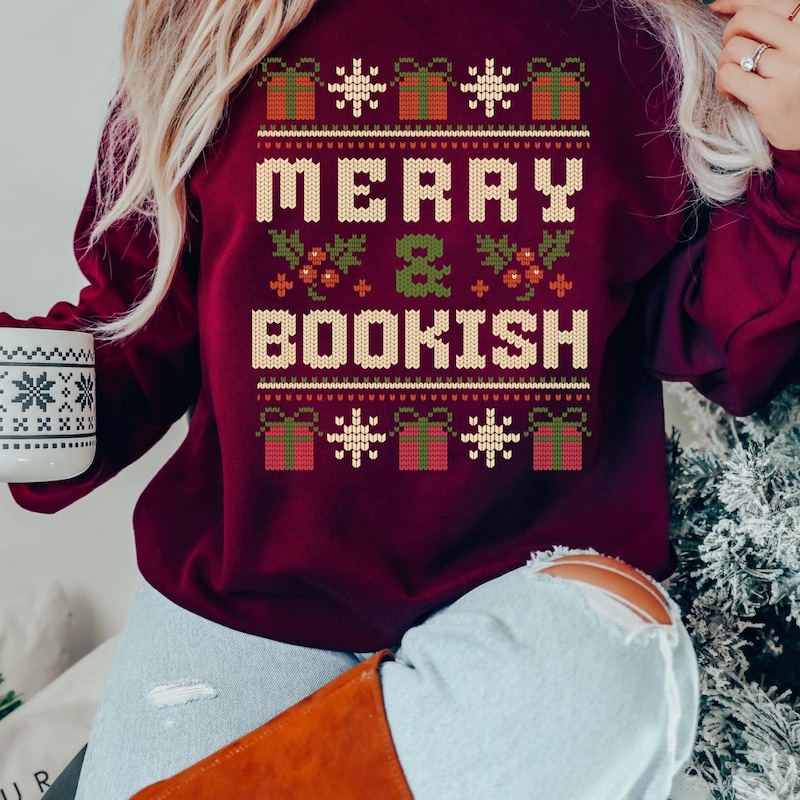 Book Club Ugly Sweater - Etsy