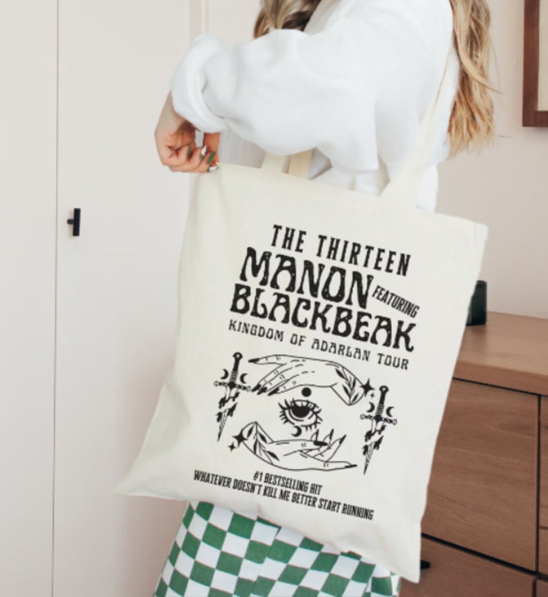 Manon Blackbeak Literary Tote Bag the Thirteen Bookish Tote Bag Acotar ...