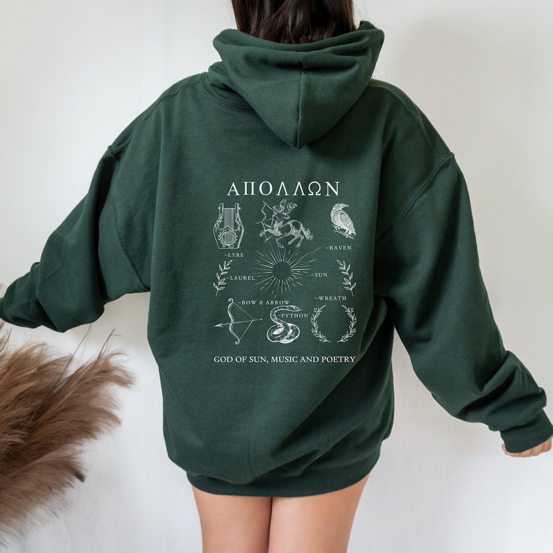 Apollo Greek Gods Youth Hoodie Greek Sweatshirt Light Academia Sweater ...