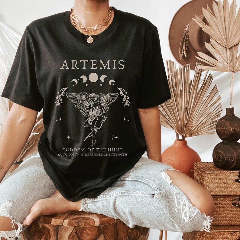 Artemis Shirt Artemis Goddess Mythology Shirt Grunge Fairycore Poet ...