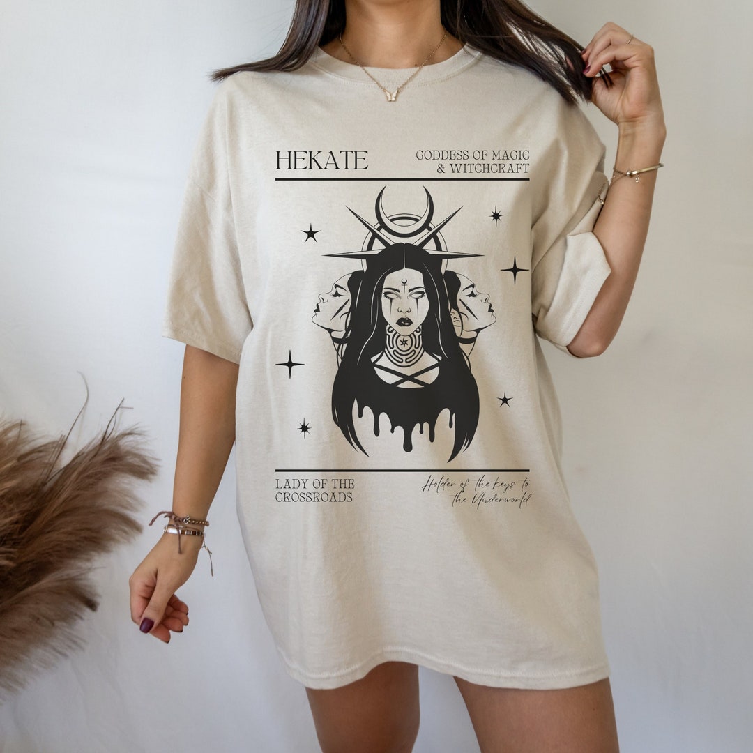 Triple Goddess Shirt Goddess Hecate Greek Mythology Shirt Hekate Hecate ...