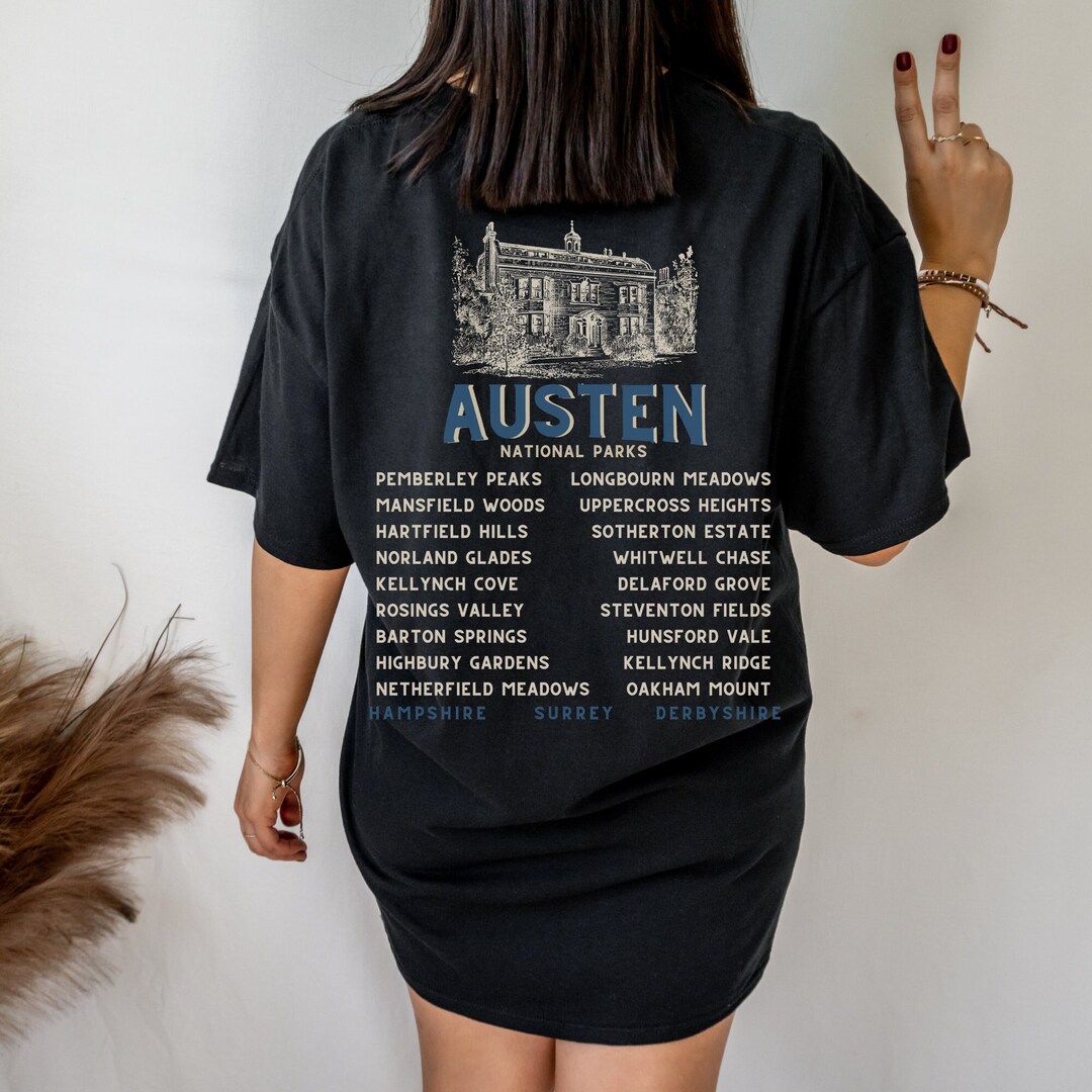 Comfort Colors Jane Austen Shirt National Park Shirt Pride and ...