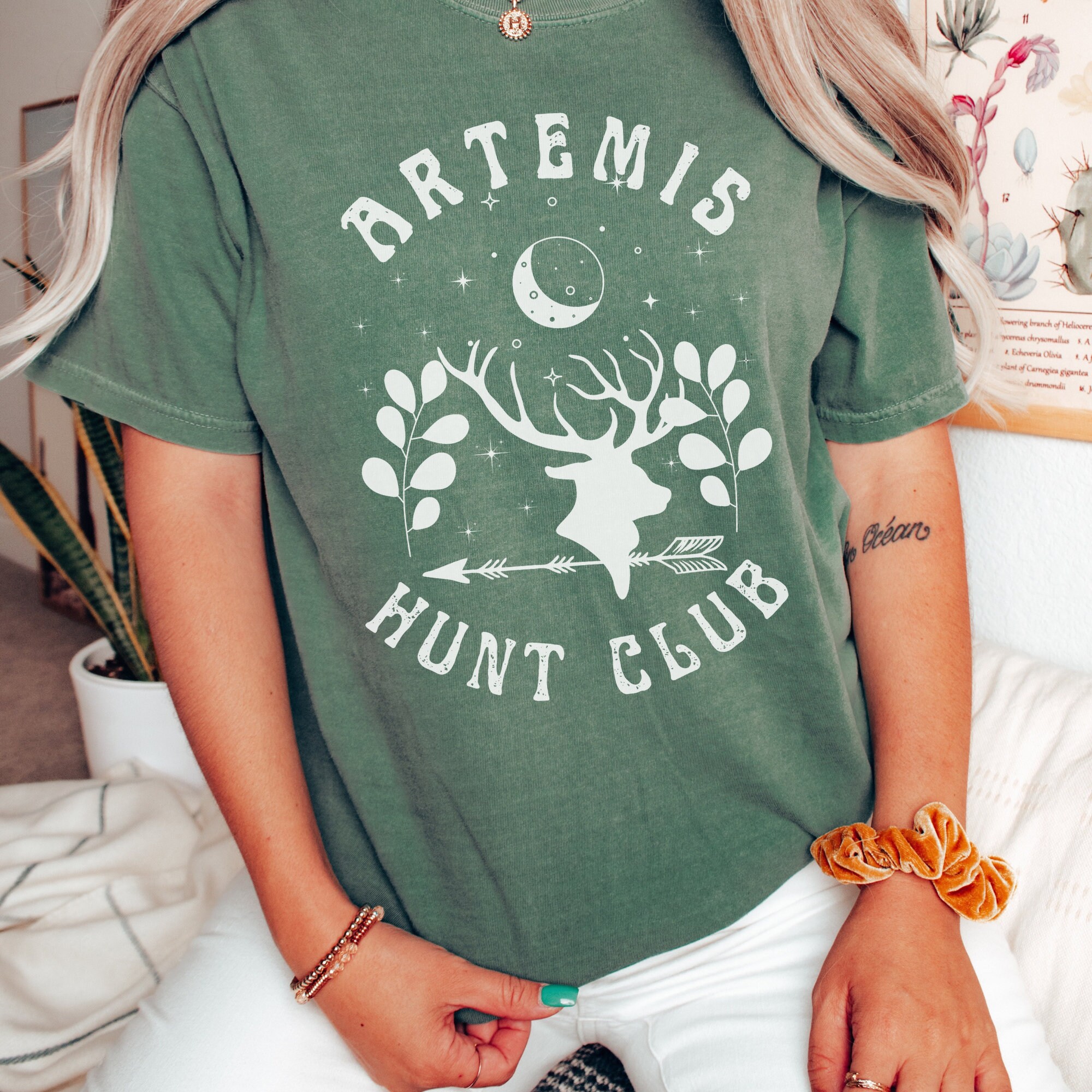 Artemis Shirt Selene Moon Goddess Artemis Goddess Mythology Shirt Greek ...