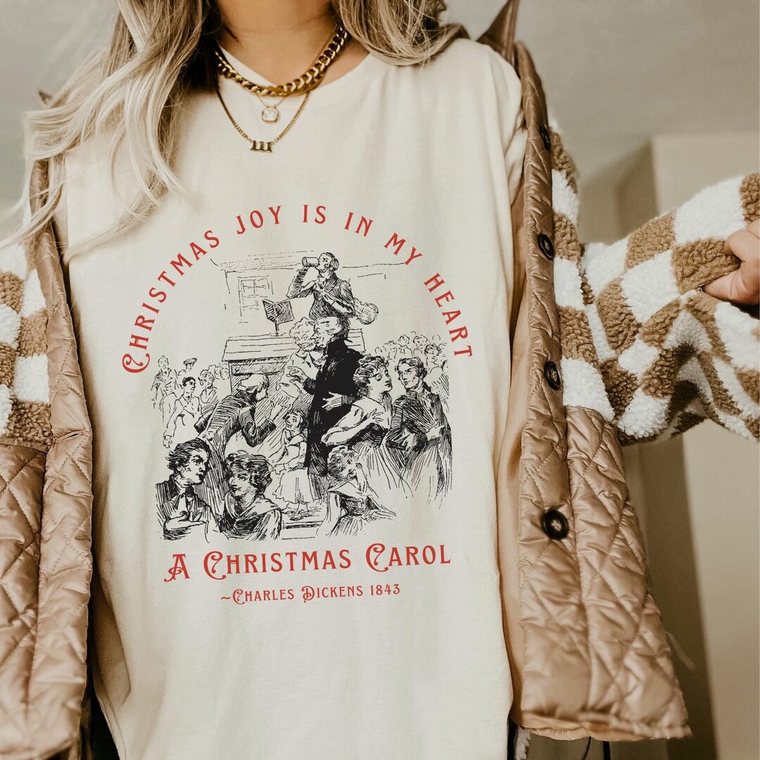 Charles Dickens Christmas Crew Neck A Christmas Carol Holiday Apparel ...