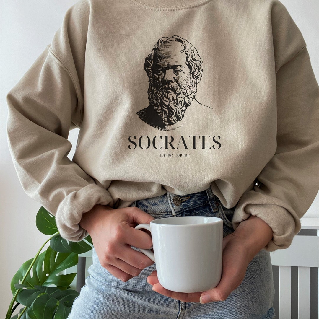 Socrates Ancient Greek Aesthetic Sweatshirt Greek Mythology Dark ...