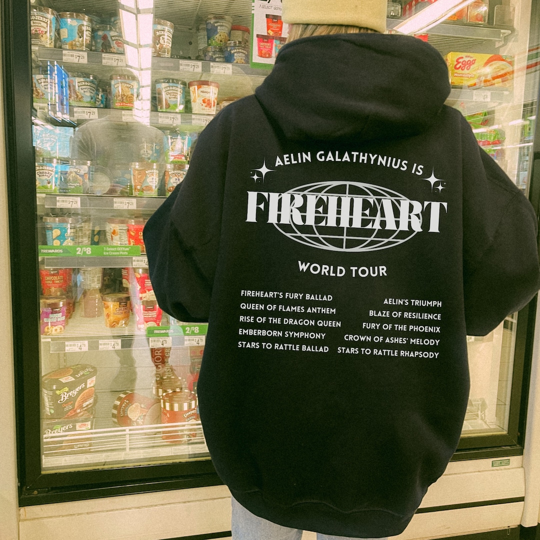 Throne of Glass Hoodie Aelin Galathynius Distressed Band Tee Throne of ...