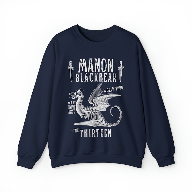 Manon Blackbeak Acotar Sweatshirt Distressed Band Tee Velaris Sweater ...