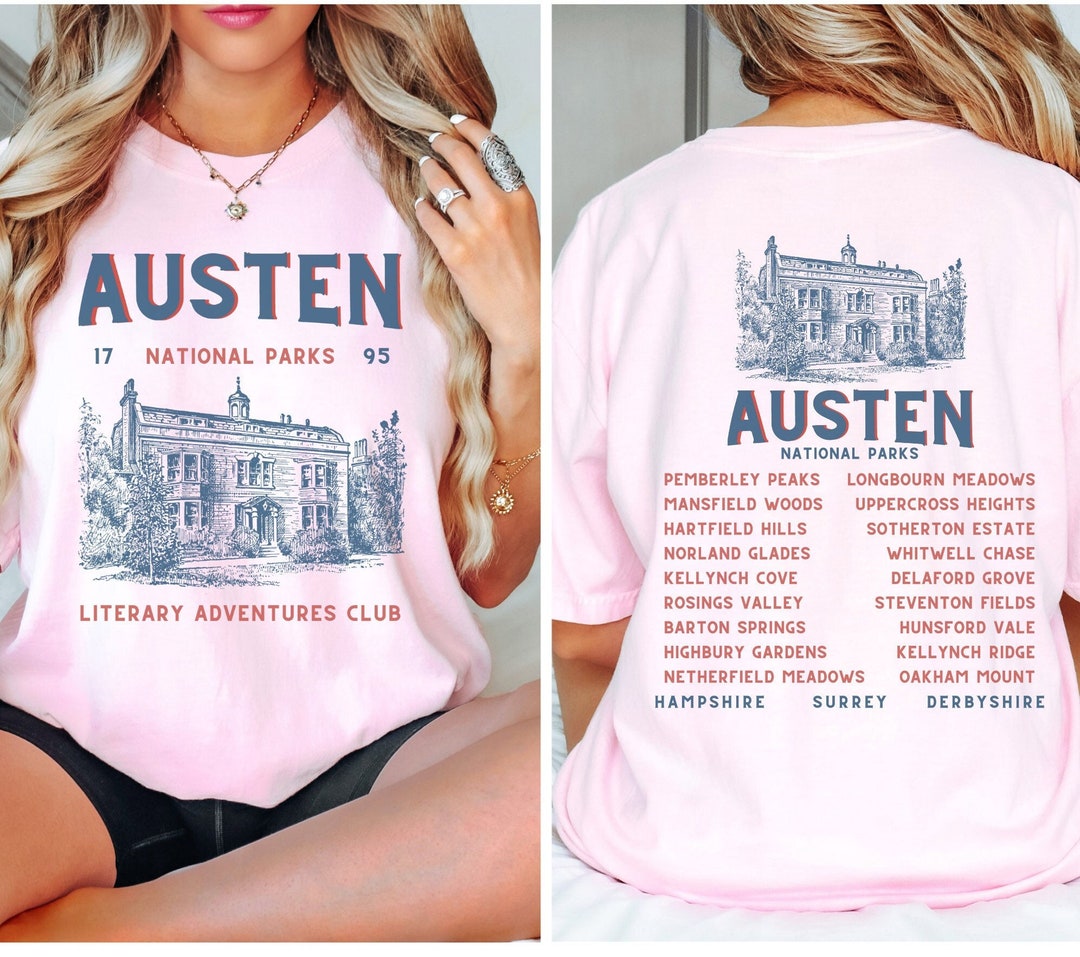 Comfort Colors Jane Austen Shirt National Park Shirt Pride and ...