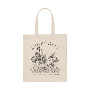 Aphrodite Greek Goddess Aesthetic Tote Bag Goddess of Love Bookish Tote ...