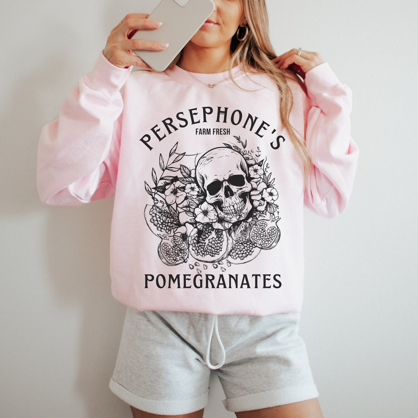 Pomegranate Sweater Persephone Shirt Farmers Market Shirt Persephone ...